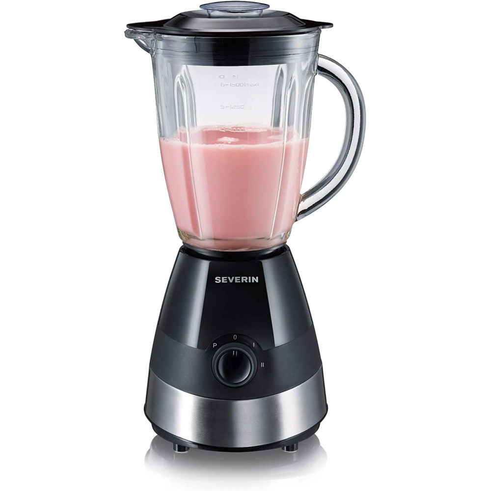 BLENDER SEVERIN BOL VERRE BASE INOX 1,5L 550W