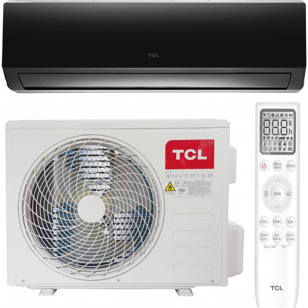 CLIMATISEUR TCL 12000 INVERTER NOIR WIFI "Sans installation"