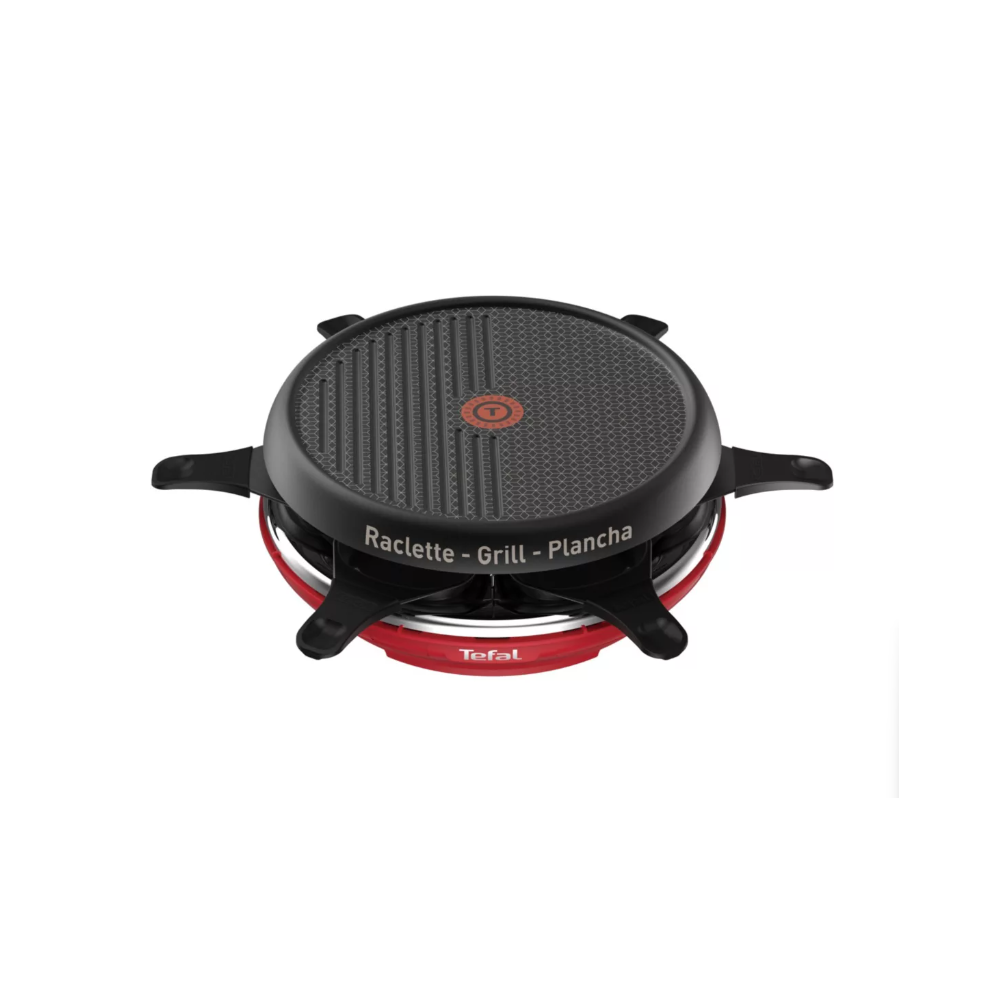 RACLETTE TEFAL COLORMANIA GRILL PLANCHA 6 COUPELLES ROUGE