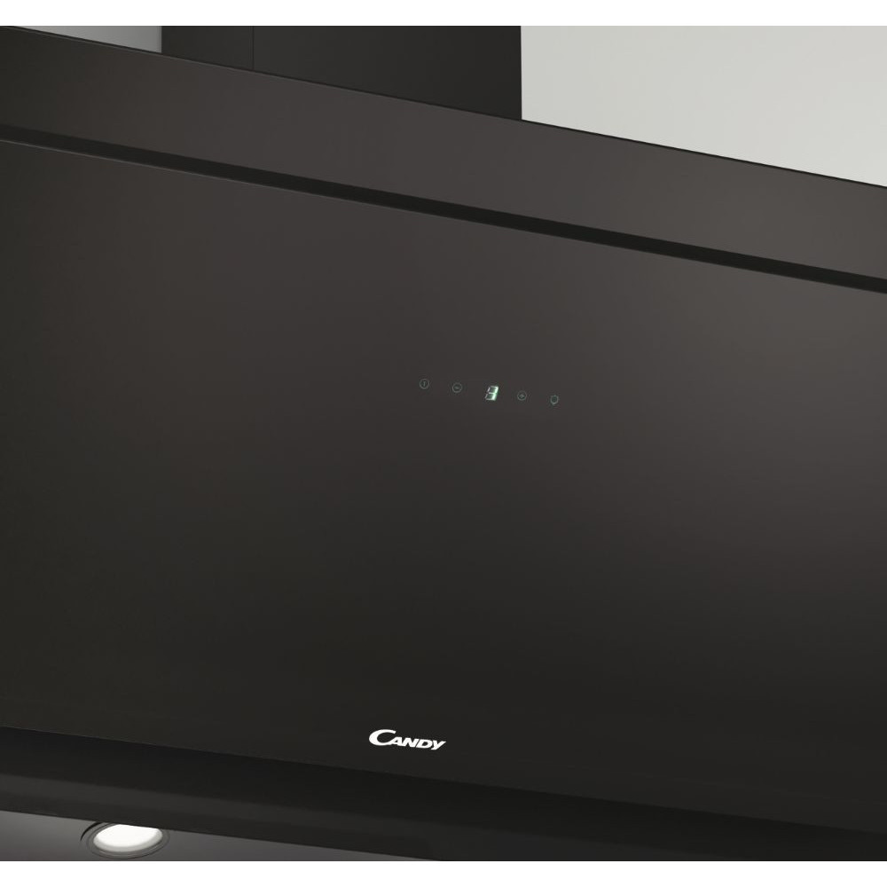 HOTTE CANDY 90CM EN VERRE NOIR