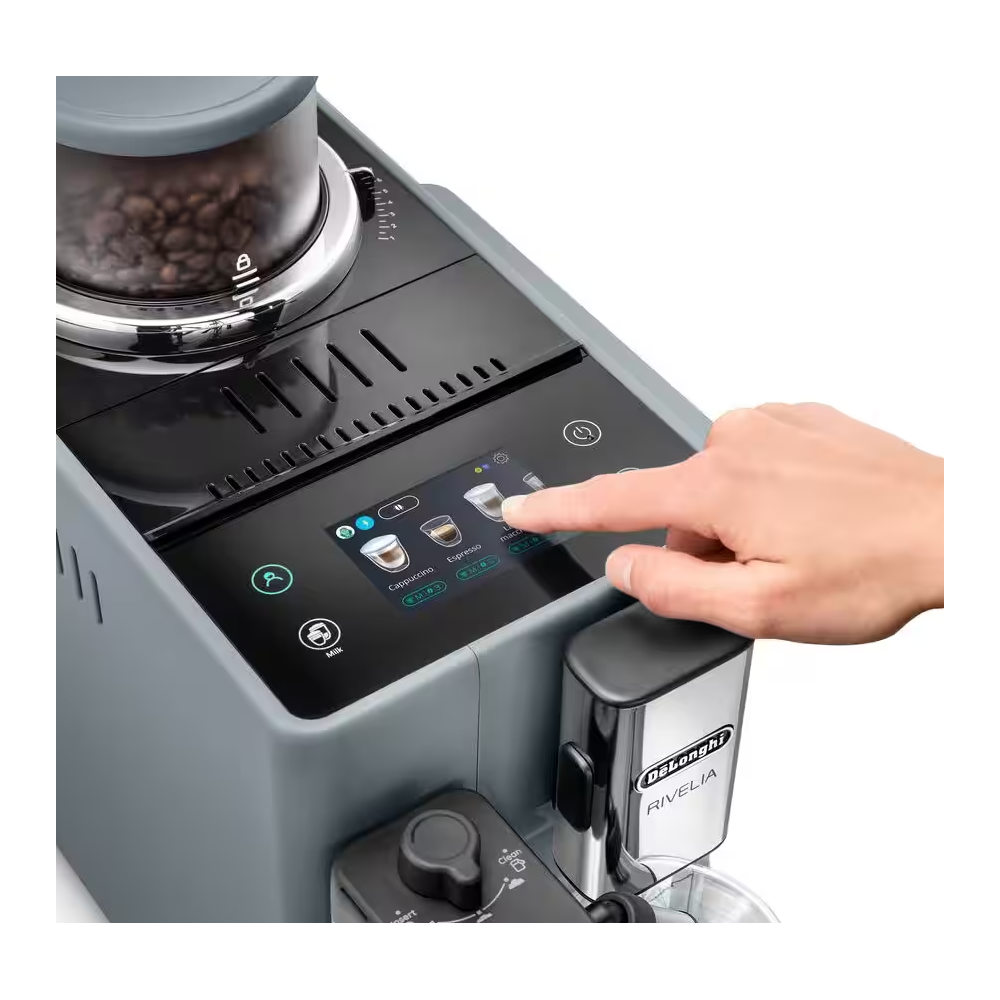 MACHINE À ESPRESSO DELONGHI RIVELIA FULL AUTOMATIQUE AVEC BROYEUR À GRAIN