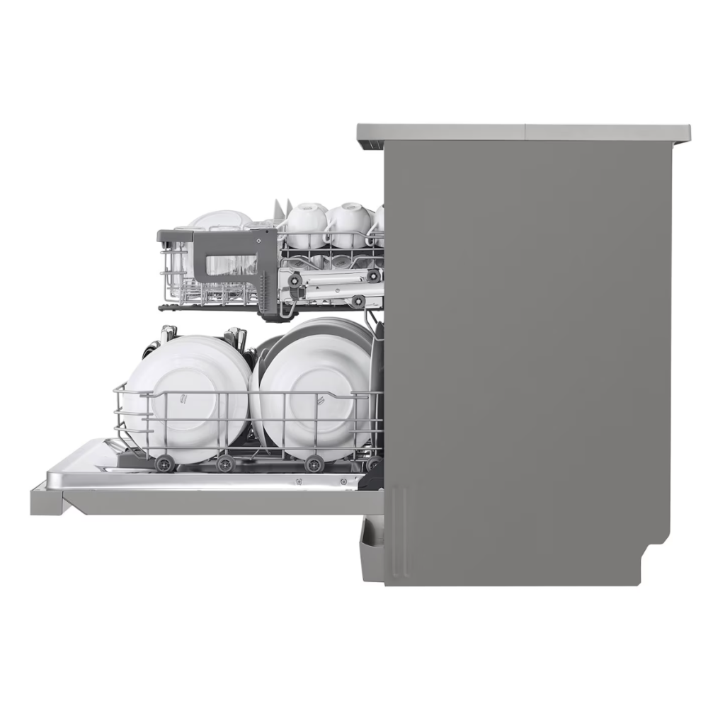 LAVE VAISSELLE LG 14 CVRT QUADWASH STEAM | EASYRACK SMARTTHINQ SILVER