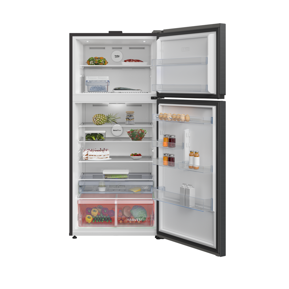 RÉFRIGÉRATEUR BEKO 2 PORTES A+ 650L INOX FONCÉ